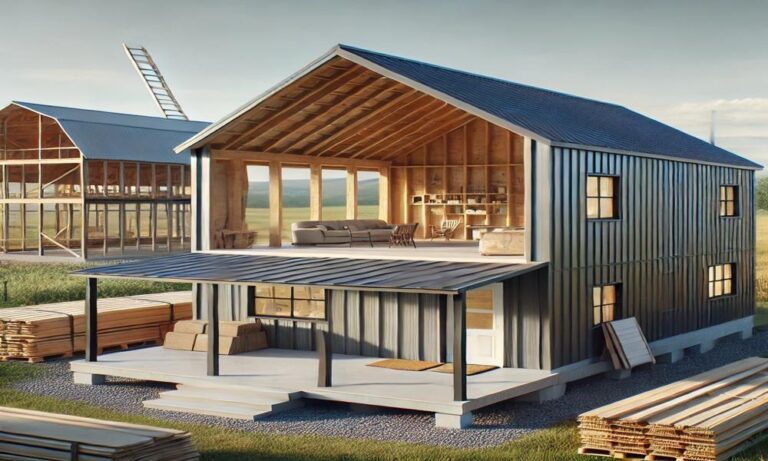 Temporary Power & Water Supply for Barndominium Construction | Alldraft ...